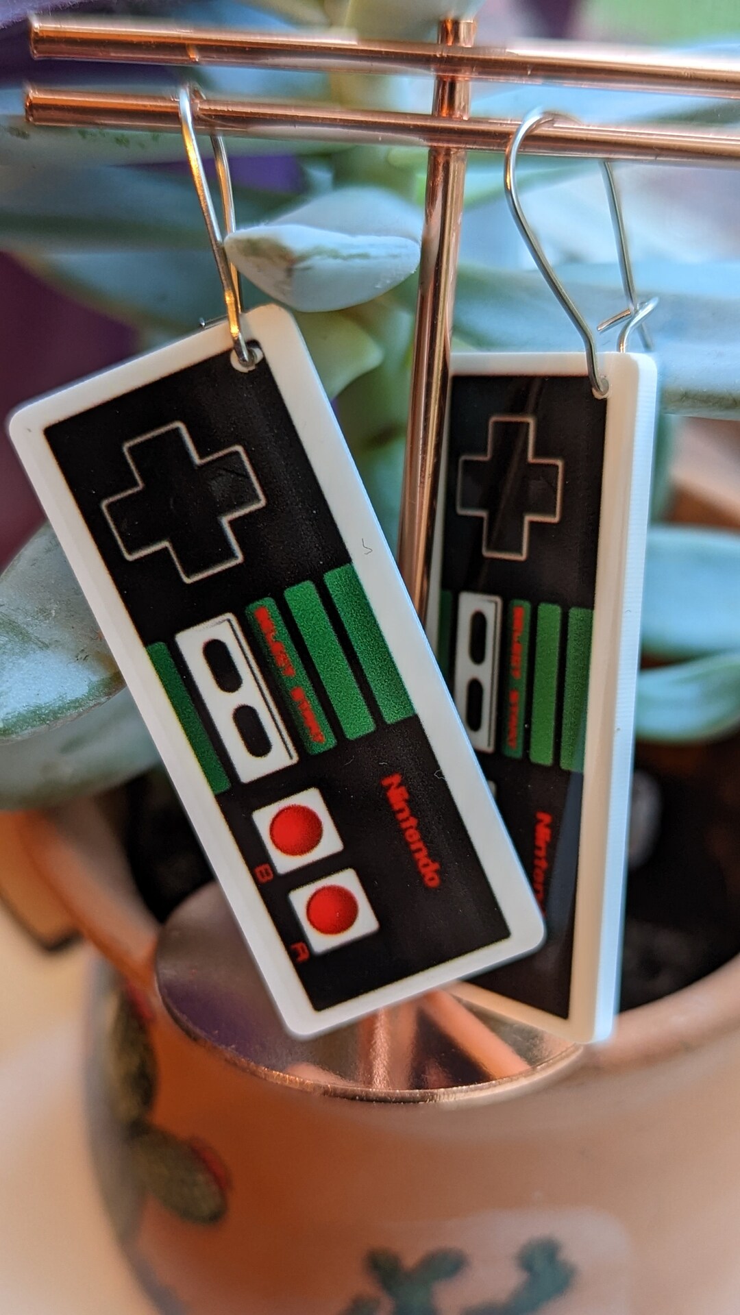 Fun Lightweight Dangle Game Controller Earrings - Etsy