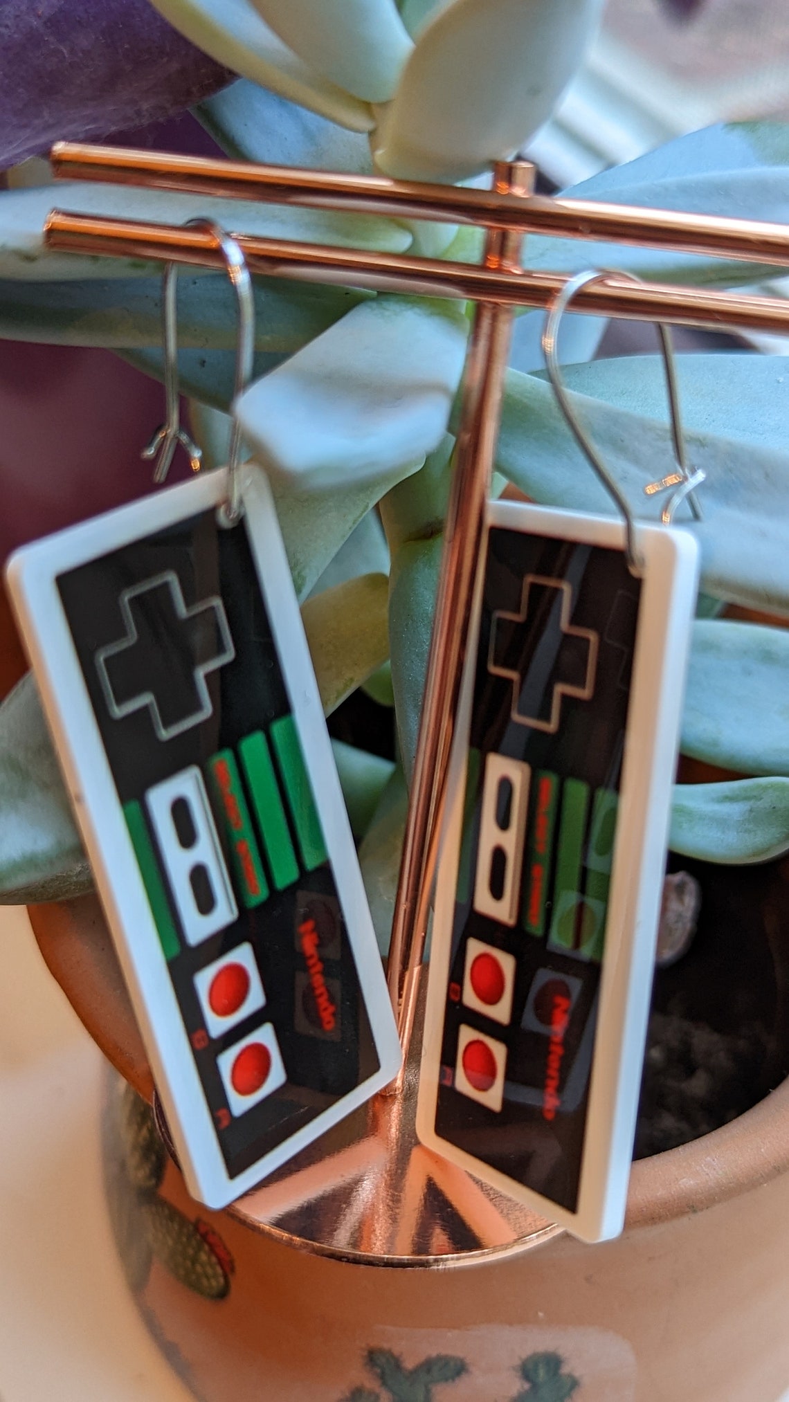 Fun Lightweight Dangle Game Controller Earrings - Etsy