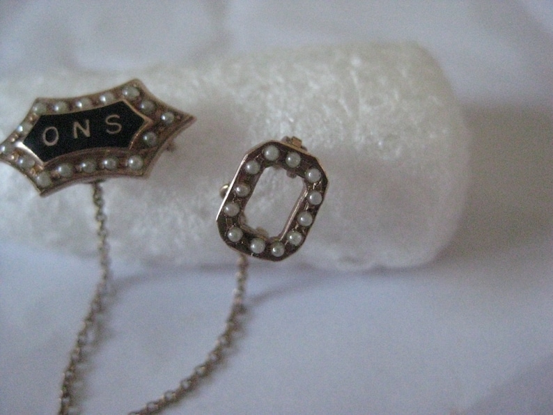 Oncology Nursing Society ONS 10K Solid Yellow Gold Pearl Pin | Etsy