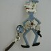 Police Man Cop Blue Dangle Club Brooch Pin Vintage Silver - Etsy