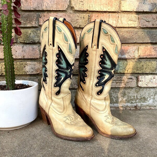 Inlay Boots - Etsy