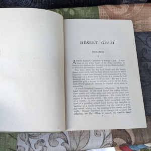 Desert Gold, First Edition Zane Grey Hardcover Western 1913 A Romance ...