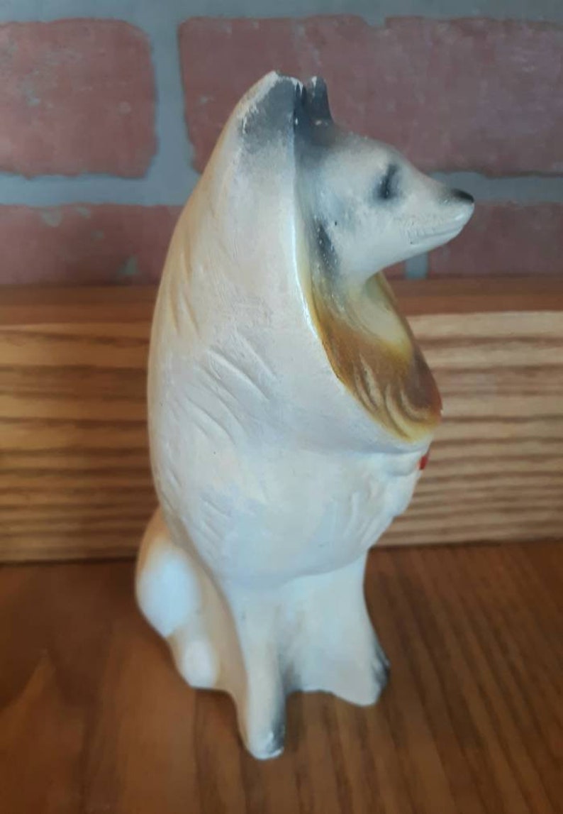 Vintage Carnival Chalkware Collie Dog - Etsy