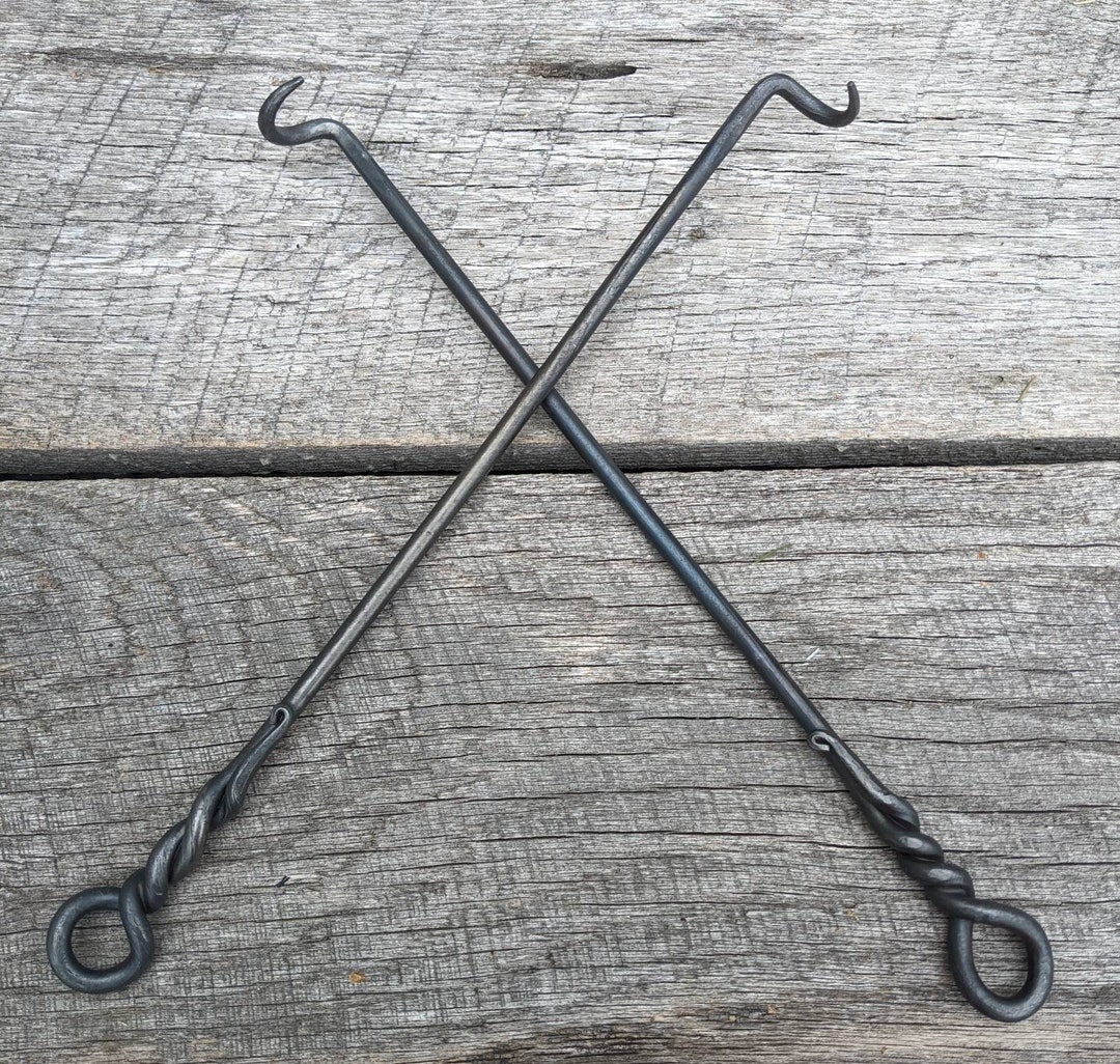 Hand Forged Steak Turner, Grill Tool or Small Fire Poker. Vintage ...