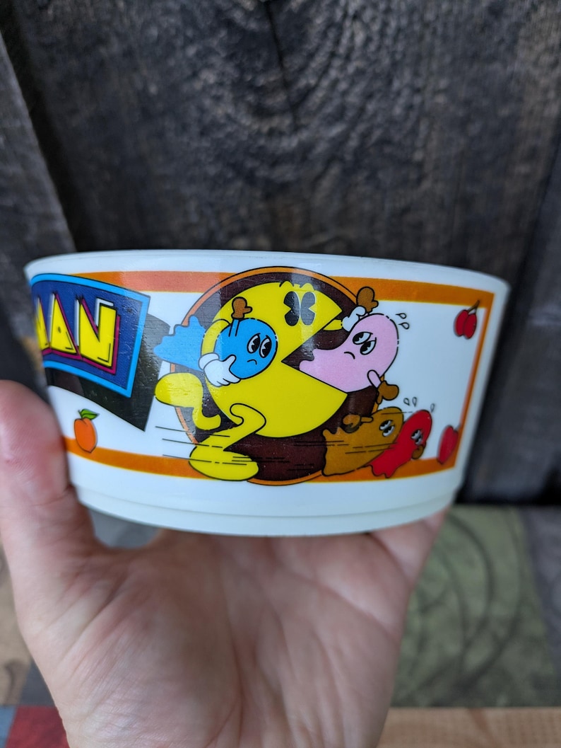 Vintage 1980 Amazing Pac Man Cereal Bowl Deka Plastic - Etsy