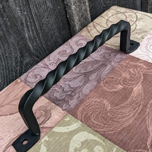 Single Twisted Hand Forged Handle or Door Pull - Etsy