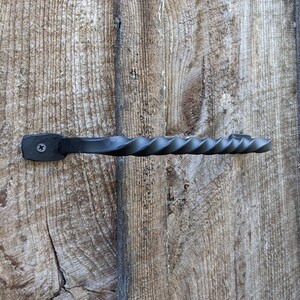 Single Twisted Hand Forged Handle or Door Pull - Etsy