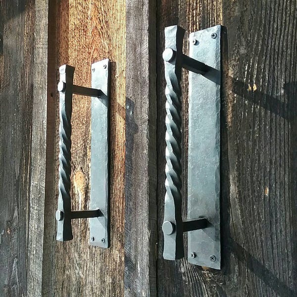 Hand Forged Iron Drawer Pull - Etsy