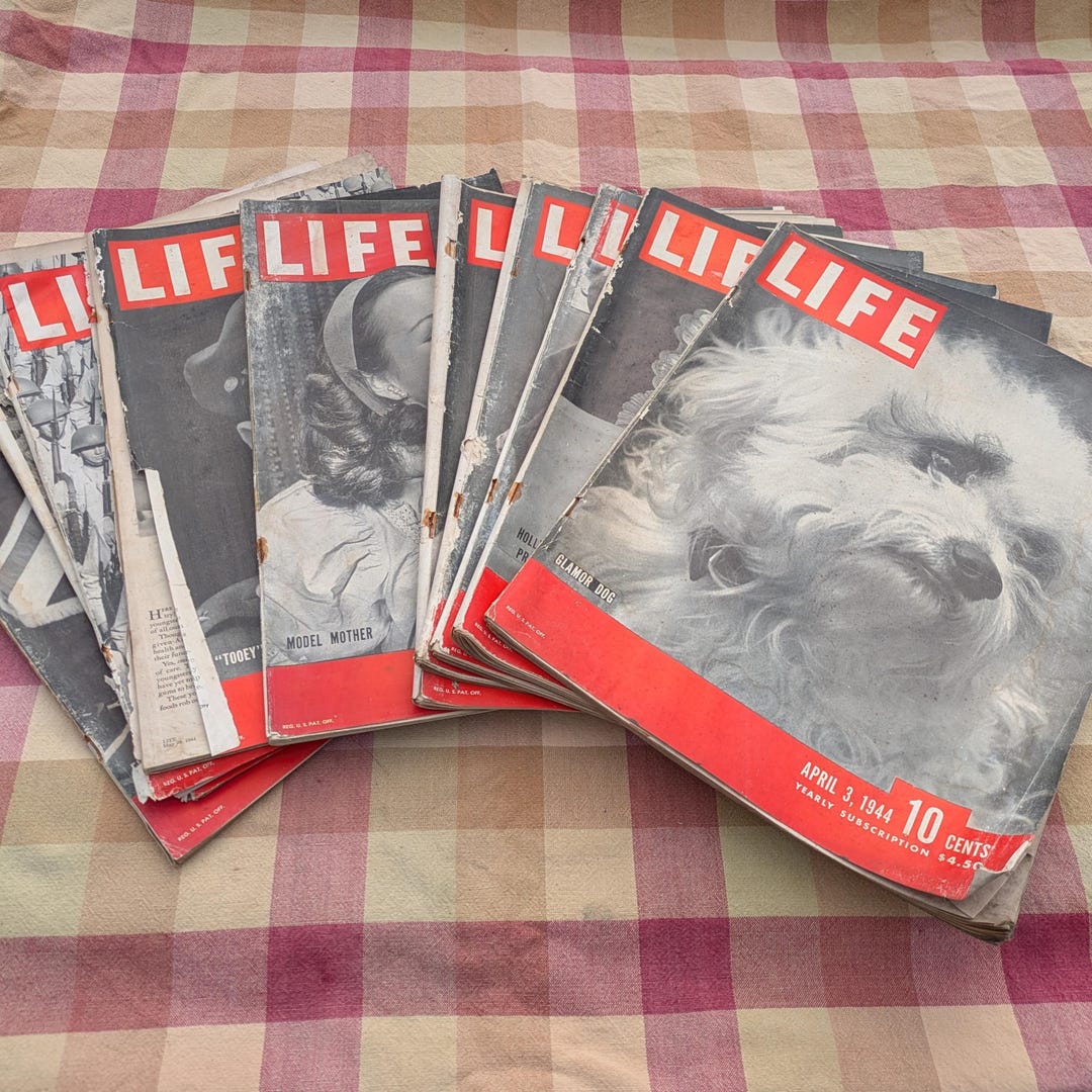 9 Life Magazines From April -june 1944. World War II Photos and History ...