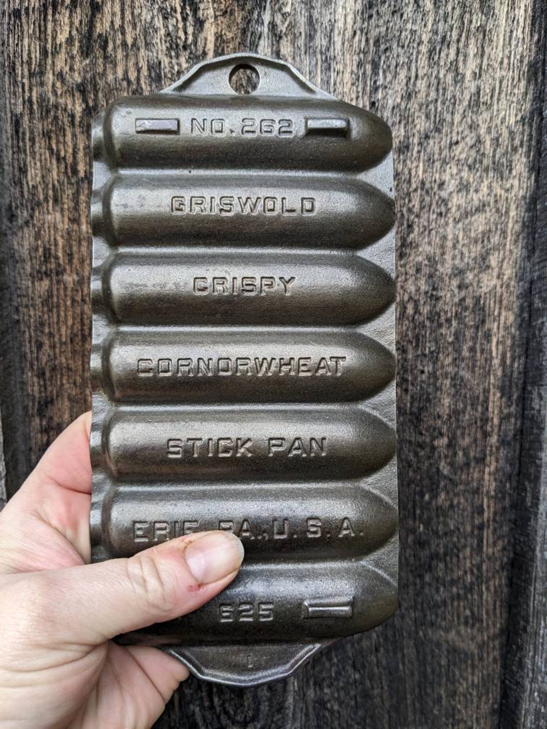 Griswold 262 Tea Size Corn Stick Cast Iron Gem Pan Erie PA USA ...