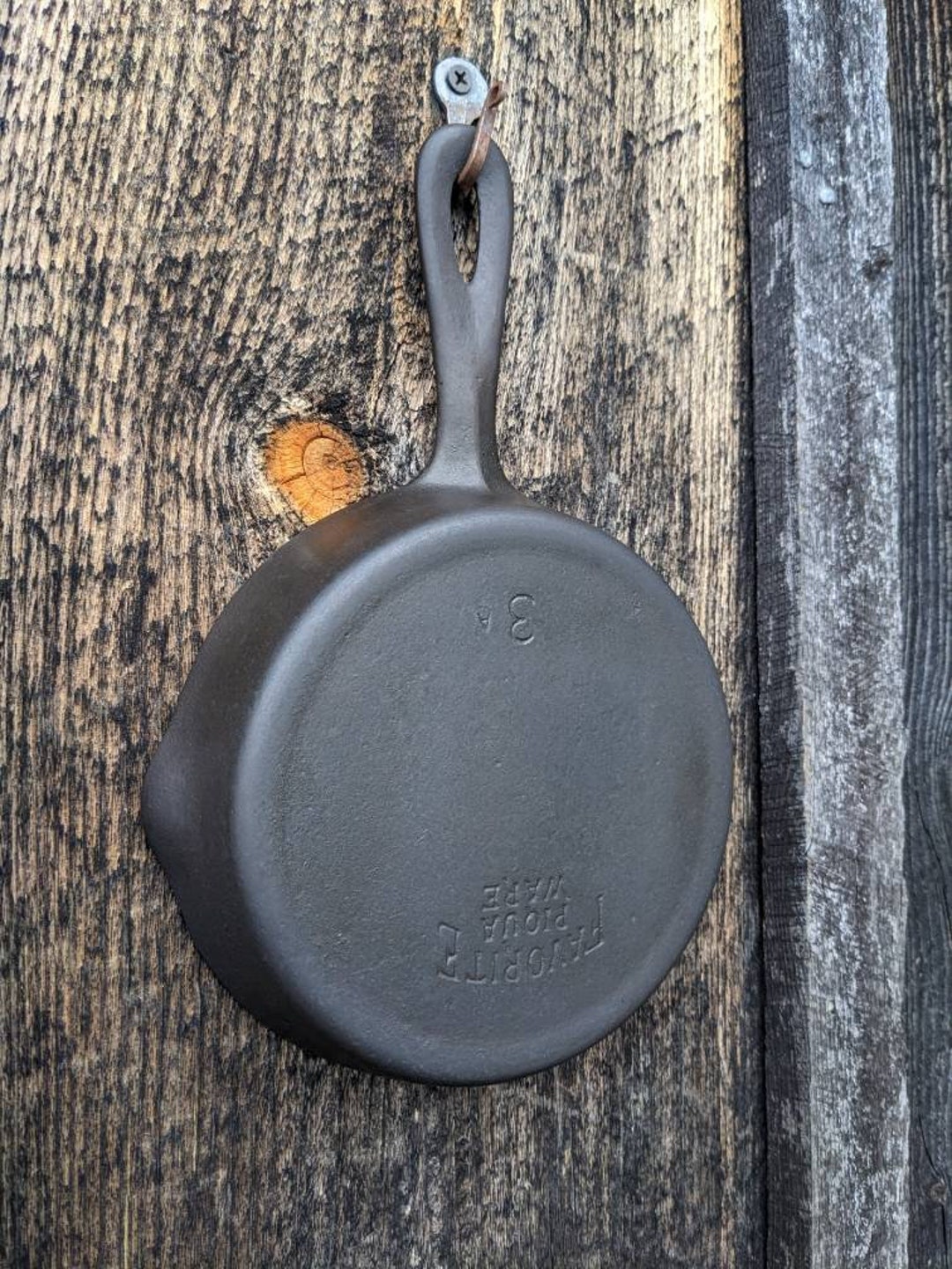Vintage Favorite Piqua Ware Cast Iron Skillet #3 - Etsy