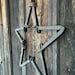 Rustic Repurposed Railroad Spike Barn Star. Three Piece Set Includes ...
