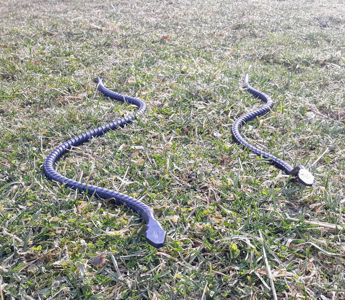 Sneaky Snake Hand Forged Garden Ornament-great for Scaring - Etsy