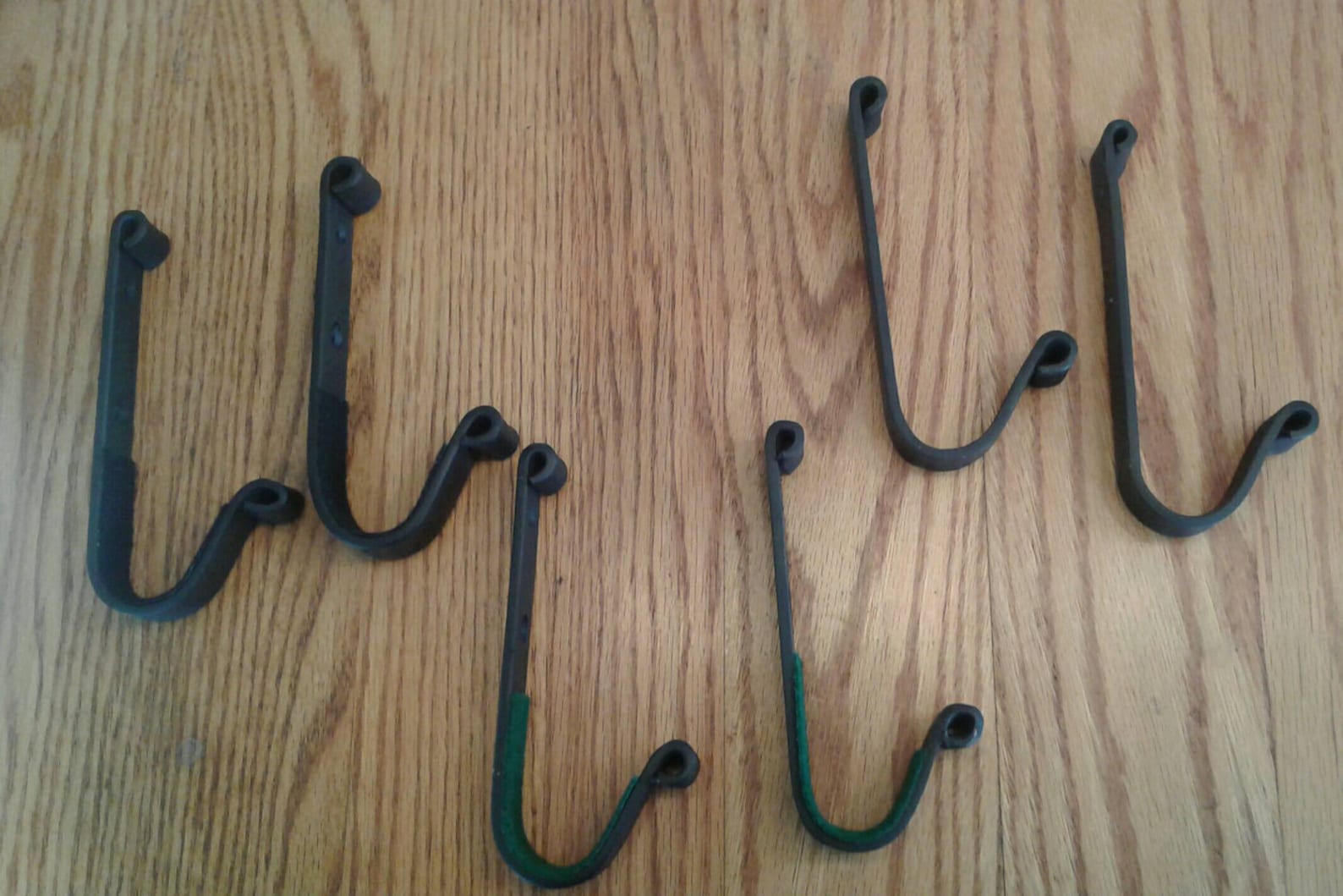 Hand Forged Gun Display Rack- Set of 2 Felt Lined Hooks - Etsy