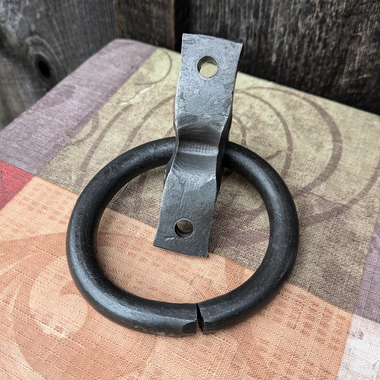Single Round Ring Hand Forged Handle, Door Pull, Door Knocker, Tie Down ...