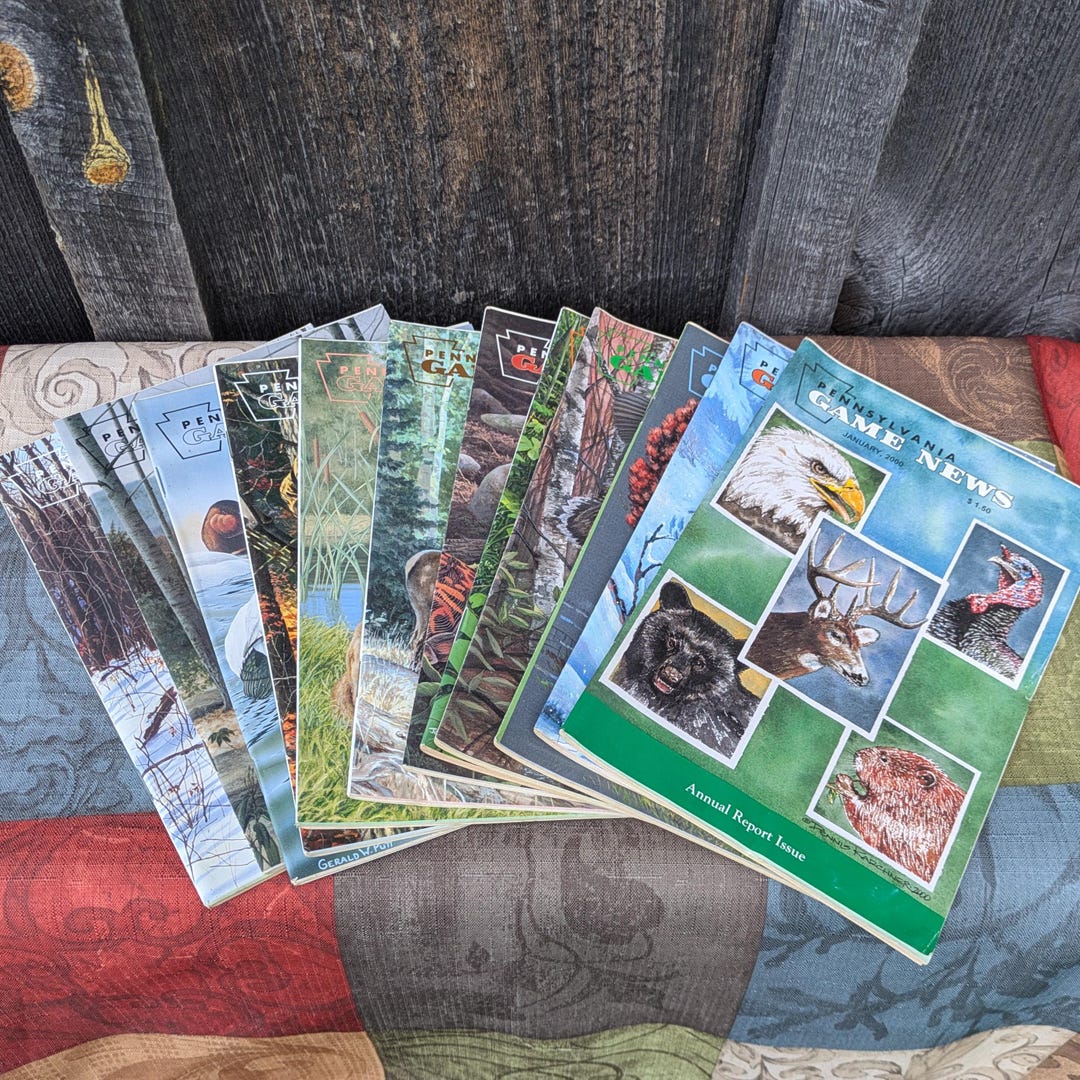 Vintage 2000 Full Year Set of Pennsylvania Game News Magazines, 12 ...