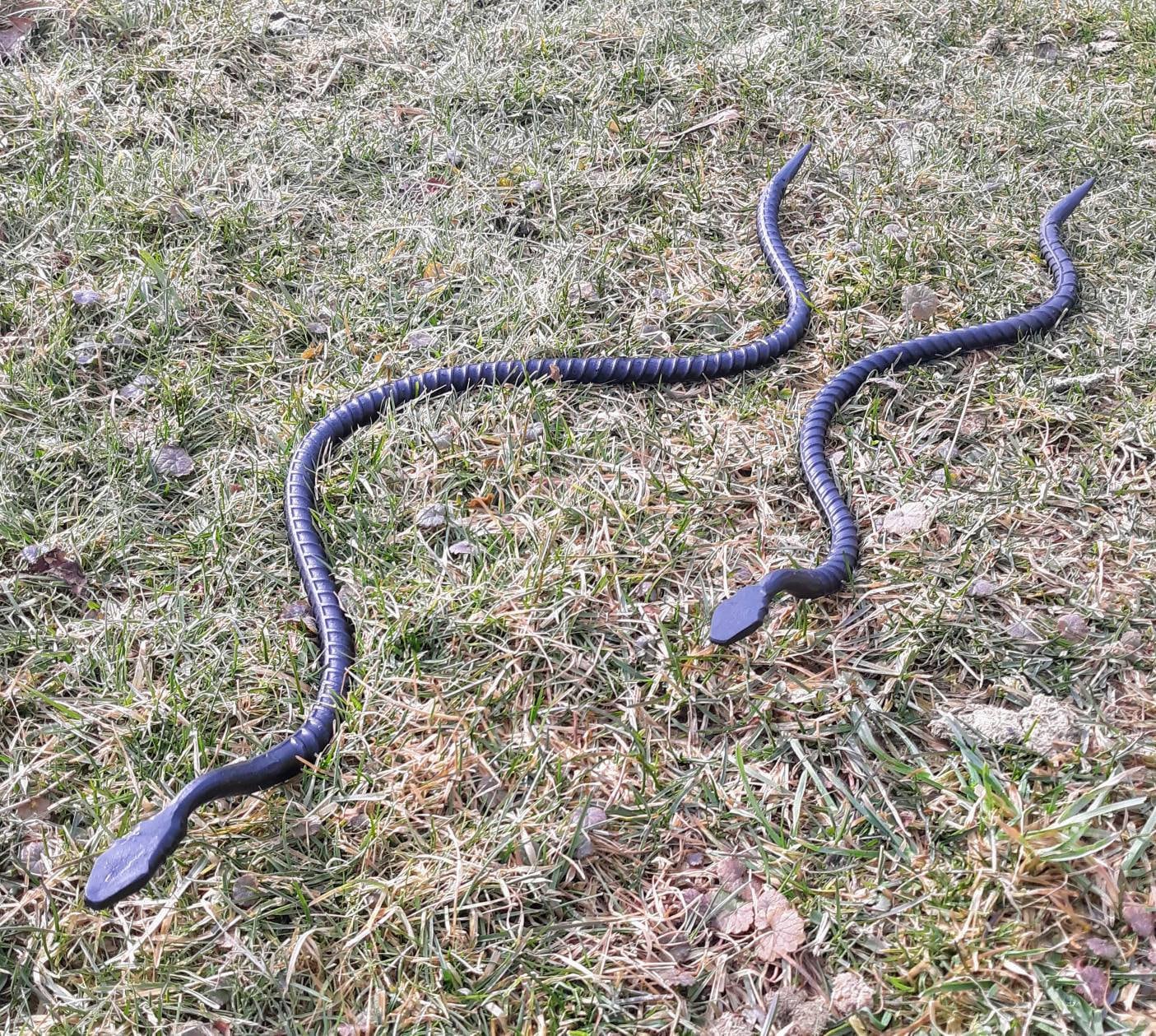Sneaky Snake Hand Forged Garden Ornament-great for Scaring | Etsy