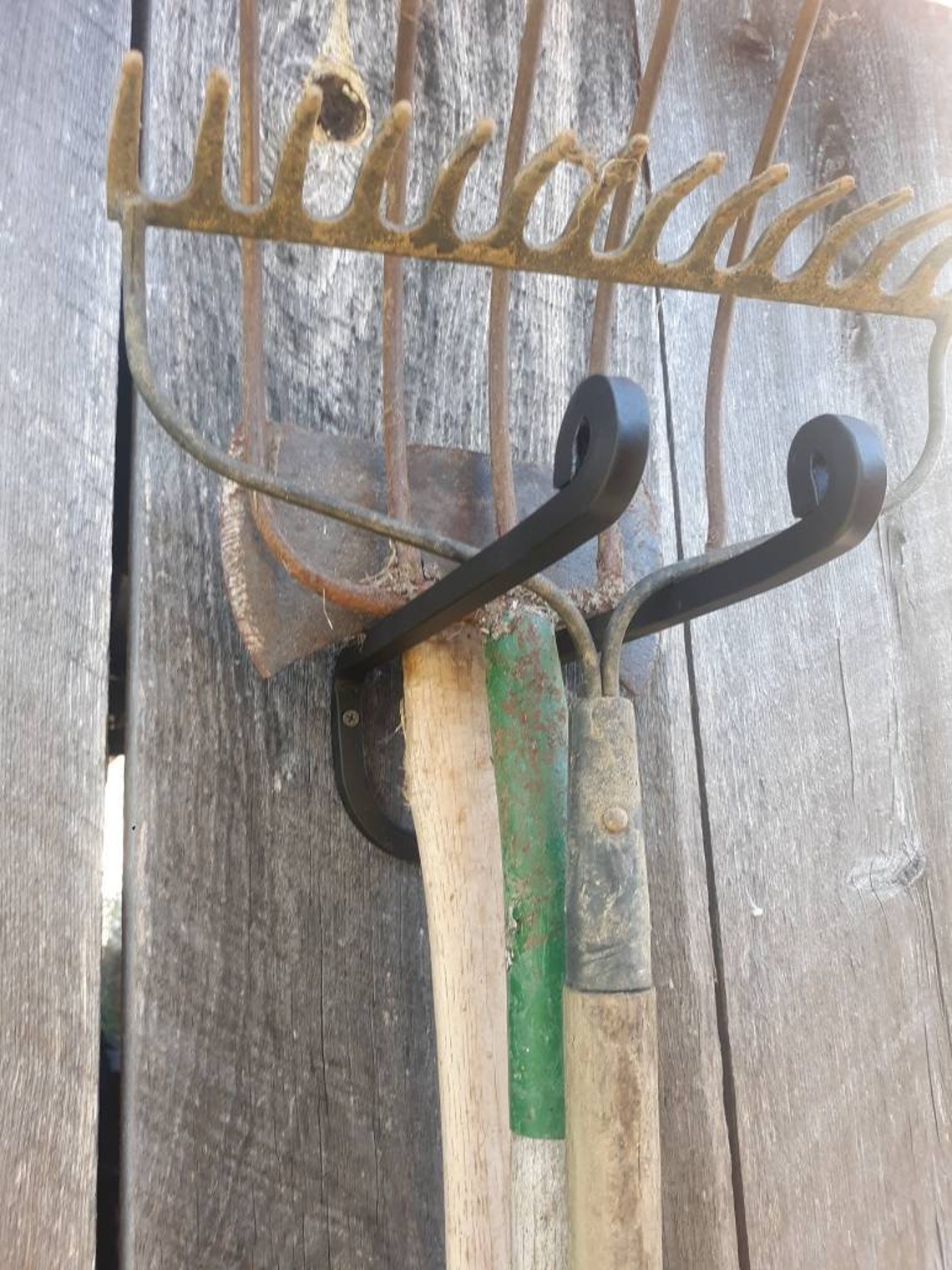 Hand Forged Tool Storage Rack Great for Organizing Outdoor - Etsy