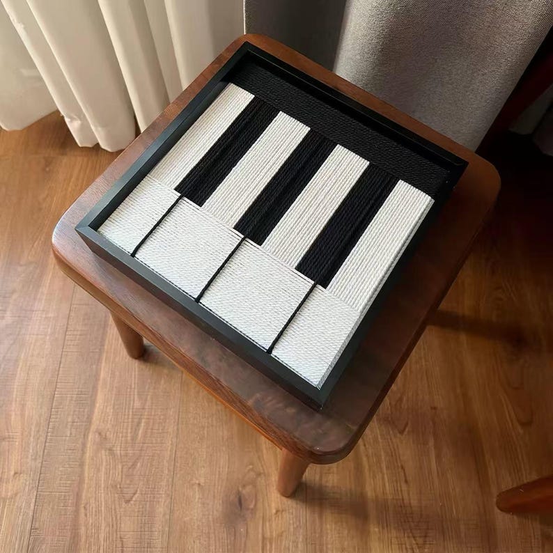 Piano Key Art Painting: Modern Textured Music Room Decor - Etsy