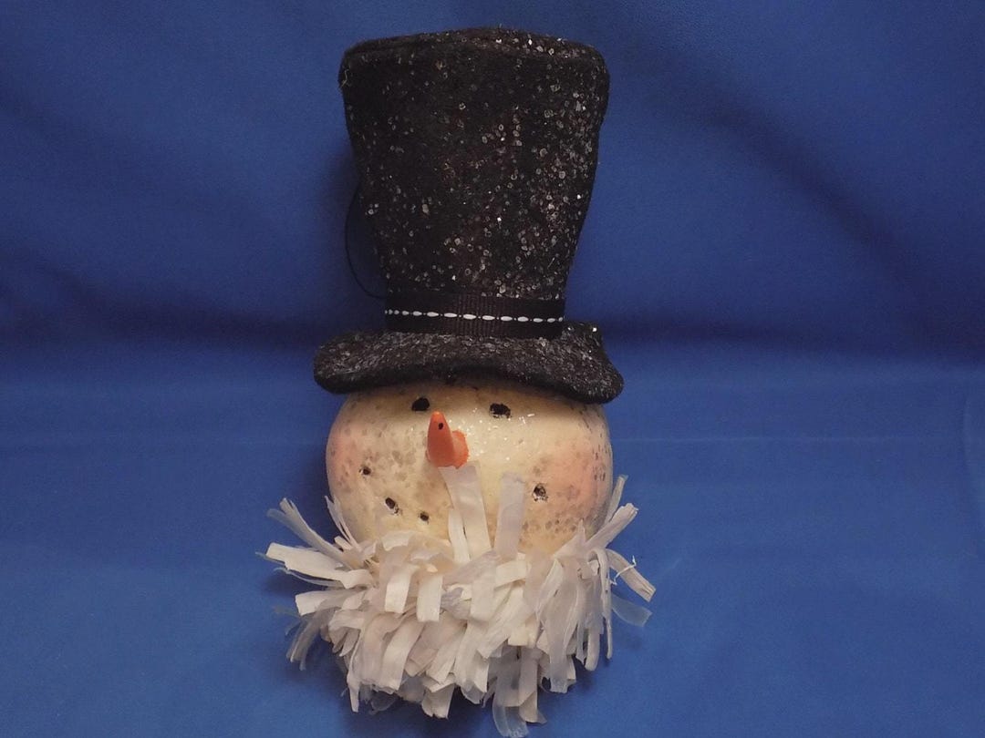 Rare Extra Large Snowman Christmas Ornament: Old World Style - Etsy