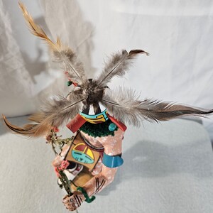 Hopi Statue Corn Dancer Ka'e Dancer W/warrior Costume 17 Tall Wood ...