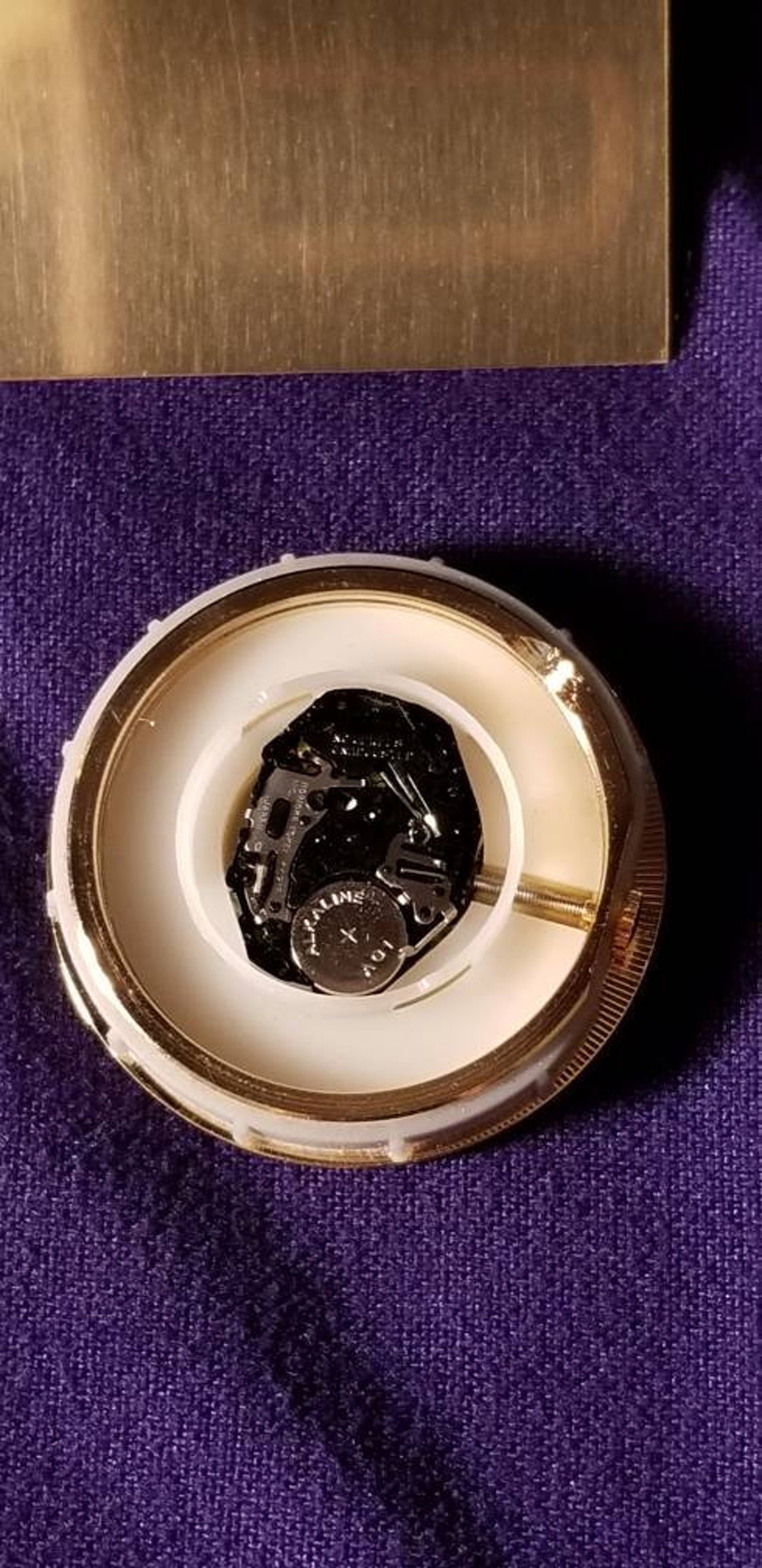 Benchmark Clock Solid Brass Desk Clock Mini Brass Spinning - Etsy