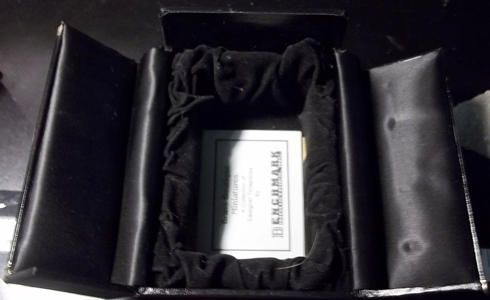 Benchmark Clock Solid Brass Desk Clock Mini Brass Spinning - Etsy