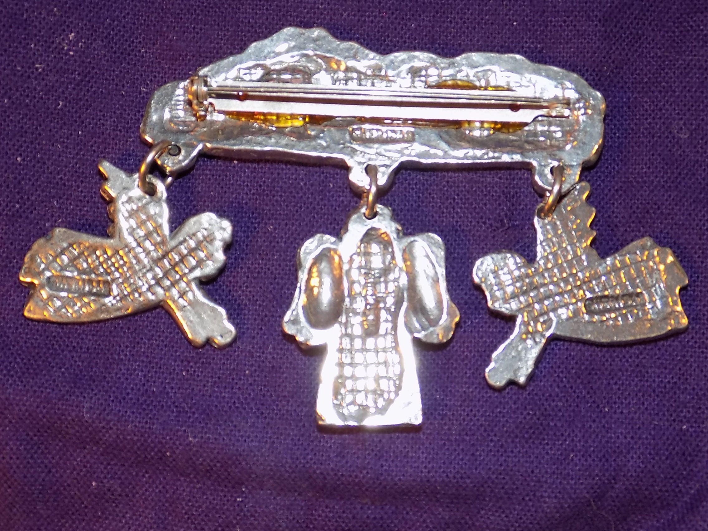 Women Brooch by Sheridan 3 Angels on A Cloud - Etsy