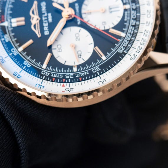 Breitling Navitimer B01 Chronograph Rose Gold Black D… - Gem
