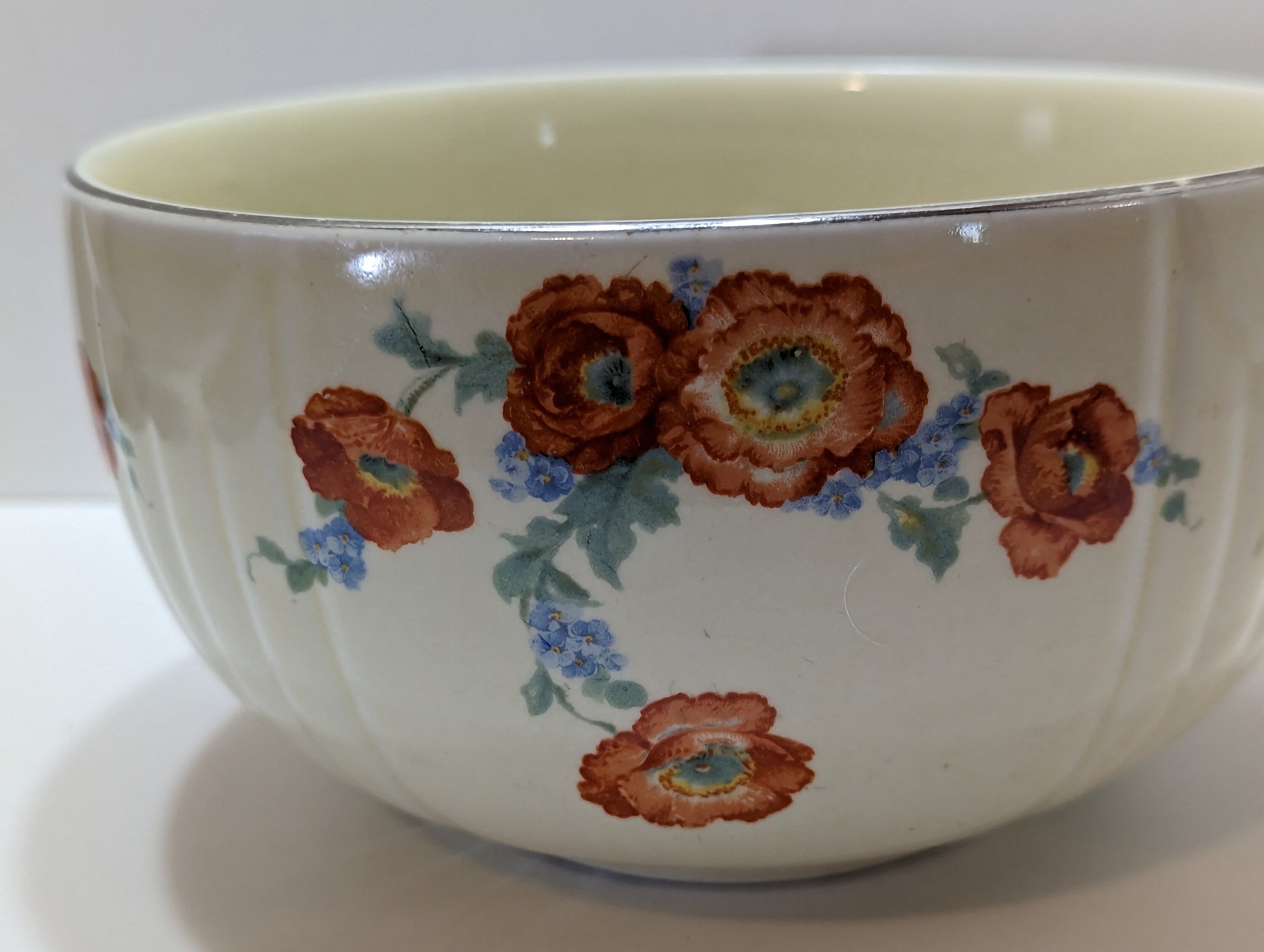 Vintage Hall China Orange Poppy Radiance 7 Mixing Bowl - Etsy