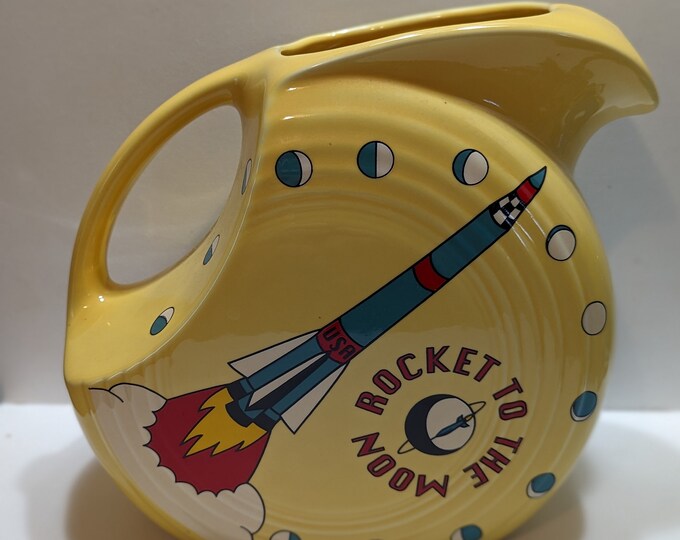 Fiesta P86 AMNH "rocket to the Moon" Pitcher Space Fiesta Celestial ...