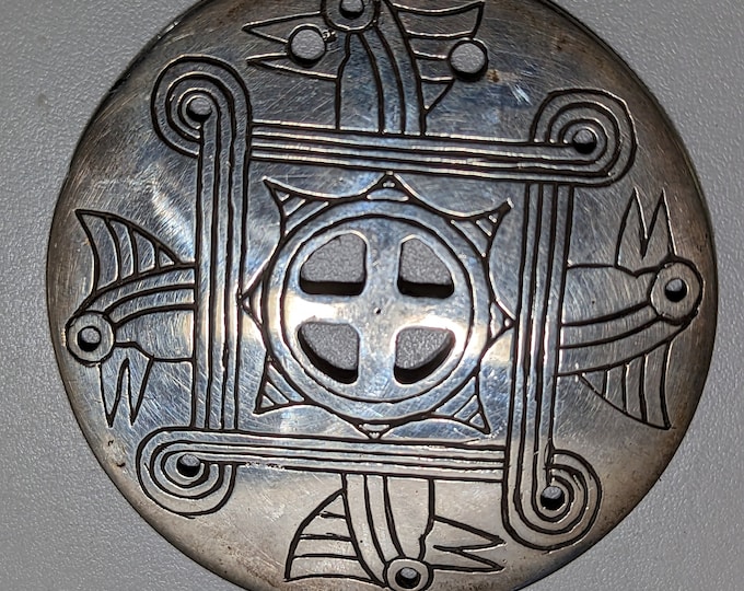 Cox Mound Gorget/woodpecker Gorget Replica Made From Metal - Etsy