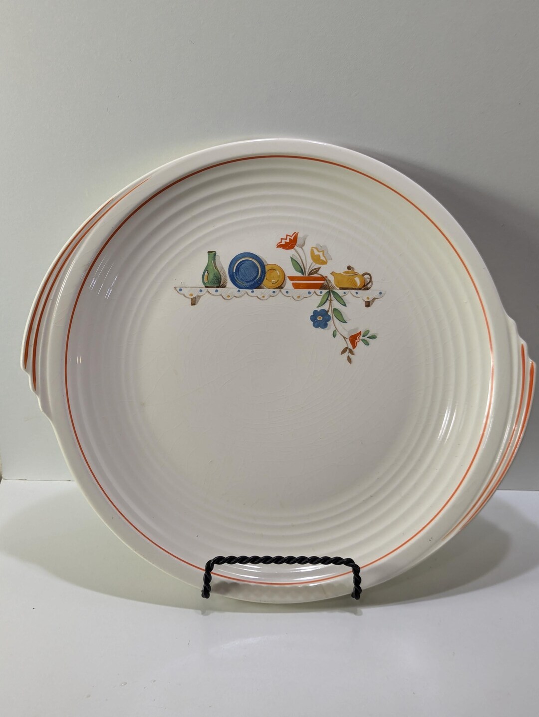 Edwin M Knowles China Yorktown Art Deco Style 12 Chop Plate From 1936 ...