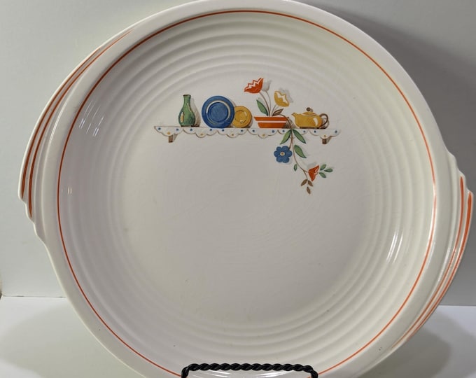 Edwin M Knowles China Yorktown Art Deco Style 12" Chop Plate From 1936 ...