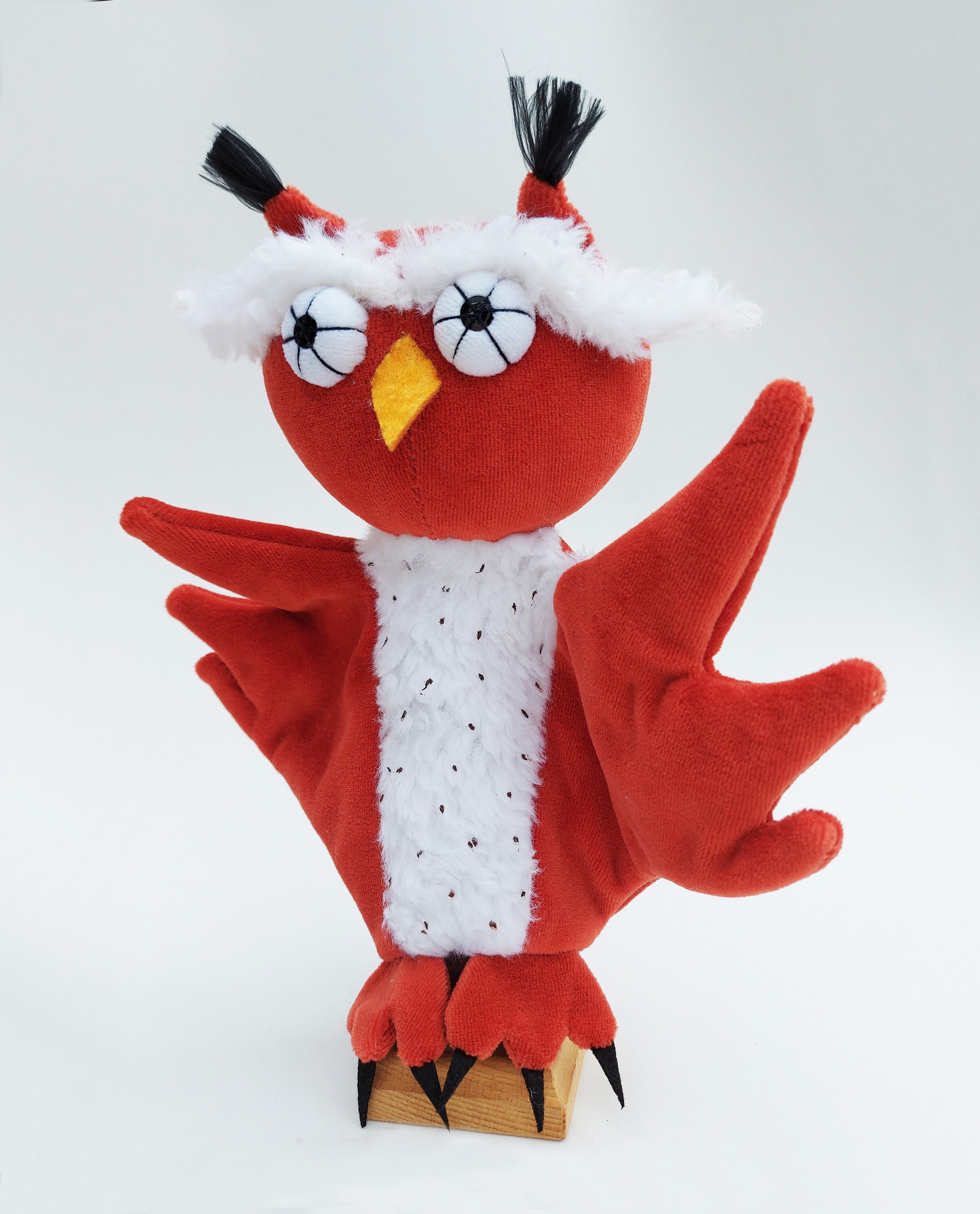 Uhu the owl handpuppet | Etsy