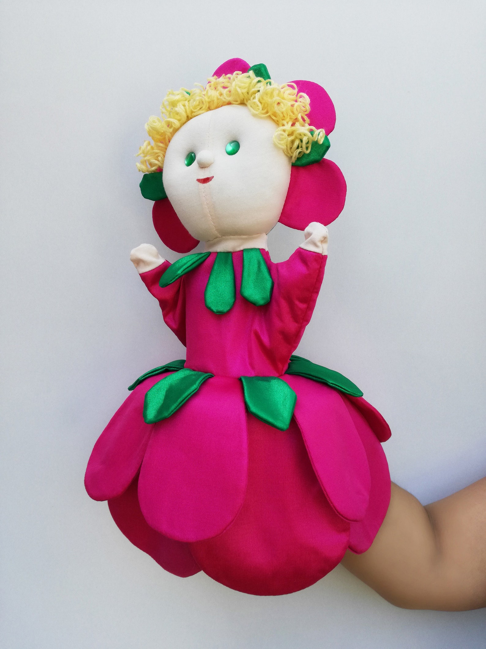 Flora the Flower Fairy Hand Puppet - Etsy