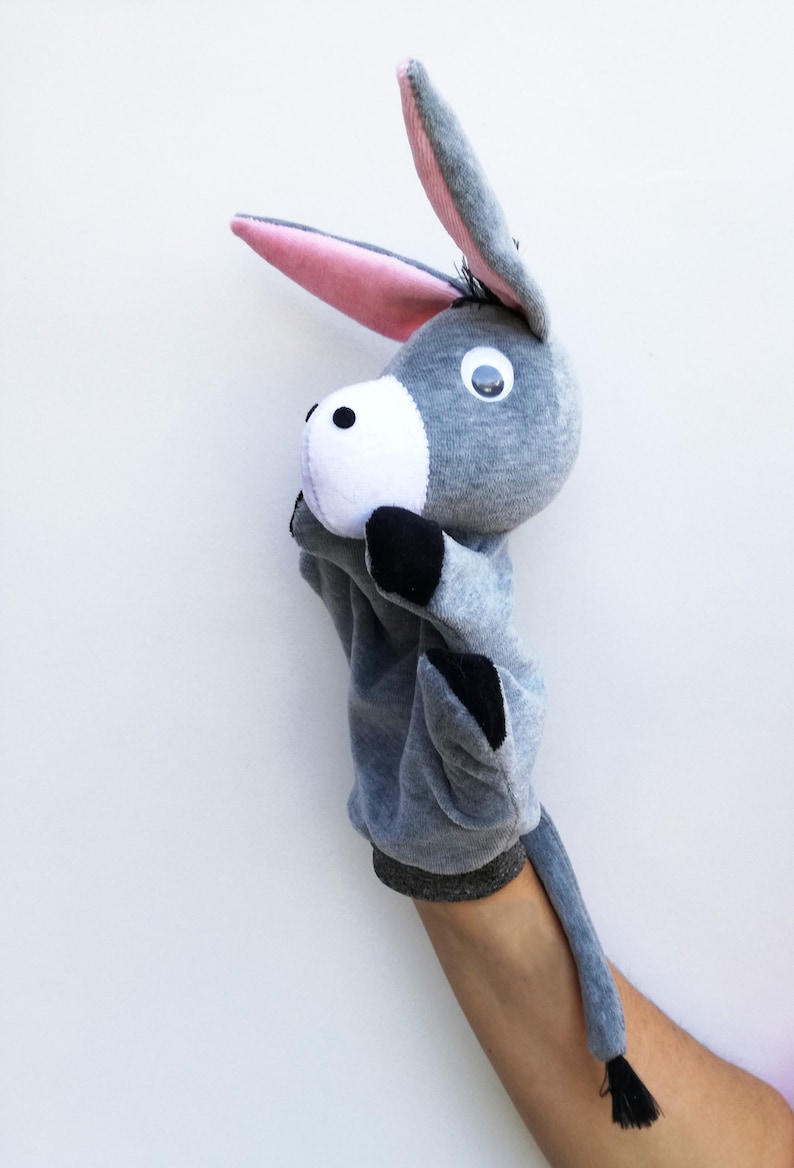 Teofil the Donkey Hand Puppet - Etsy