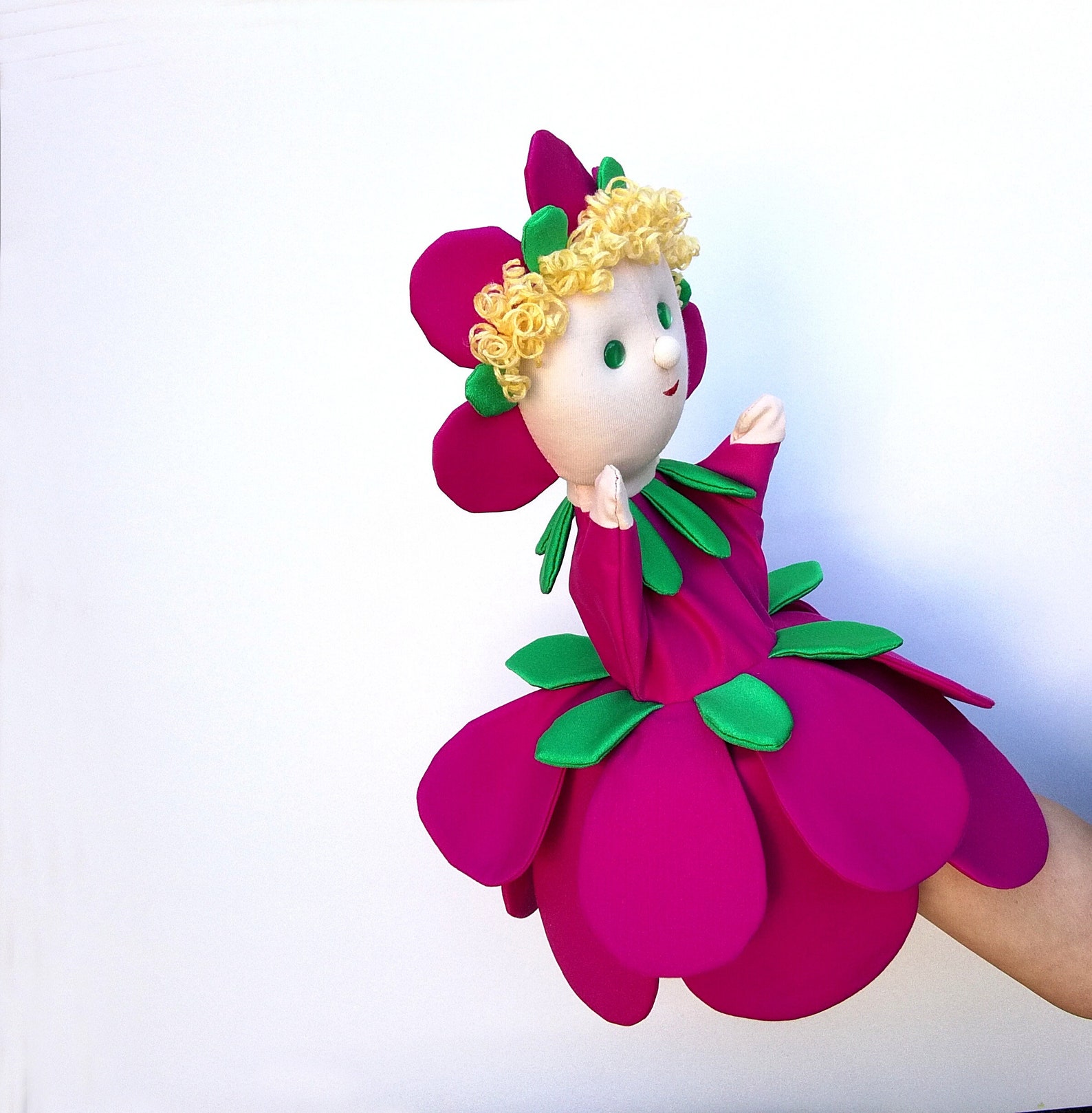 Flora, the Flower Fairy - Hand Puppet - Etsy