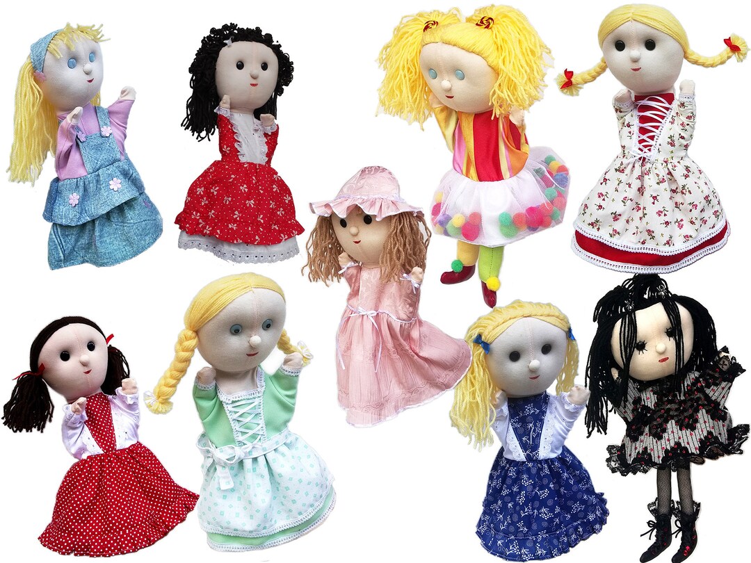 Little Girl Puppets - Hand Puppets - Etsy