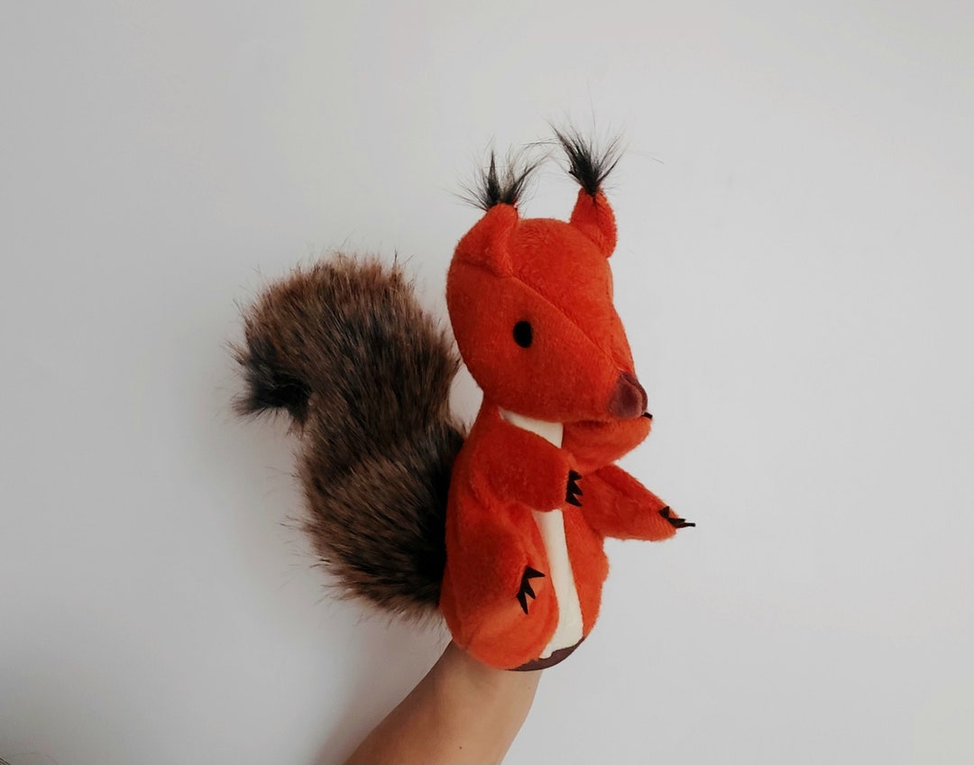 Nutsy, the Squirrel - Hand Puppet - Etsy