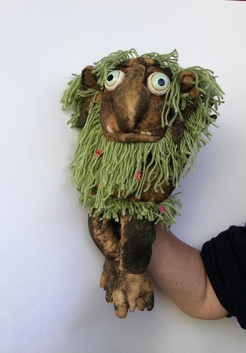 Malak the Troll Hand Puppet | Etsy Australia