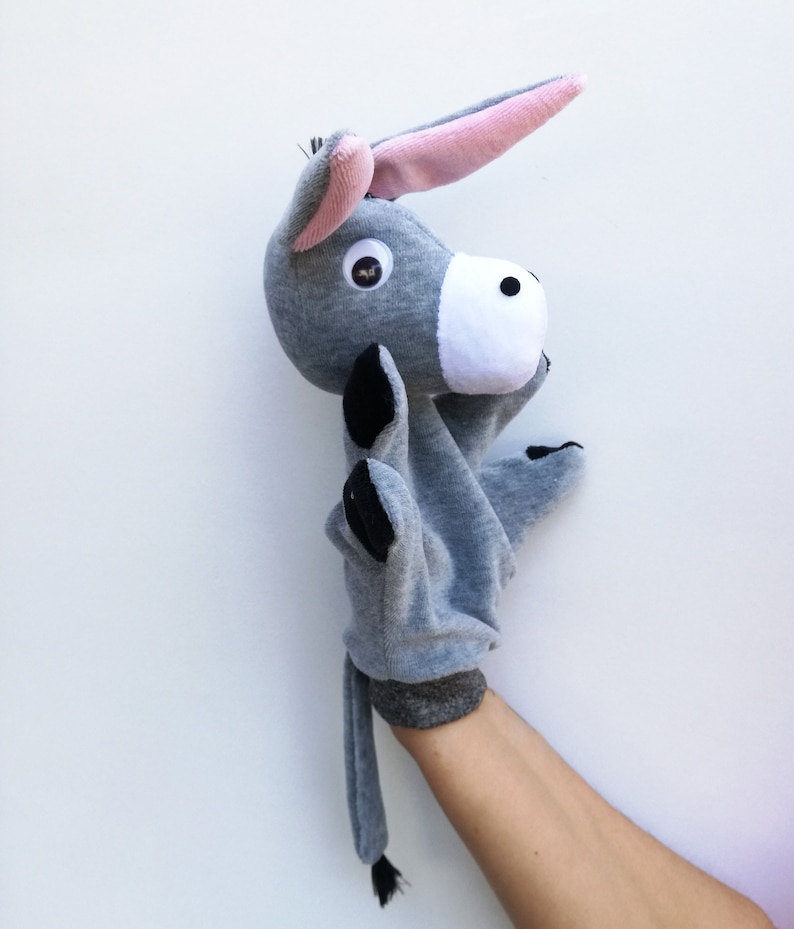 Teofil the Donkey Hand Puppet - Etsy