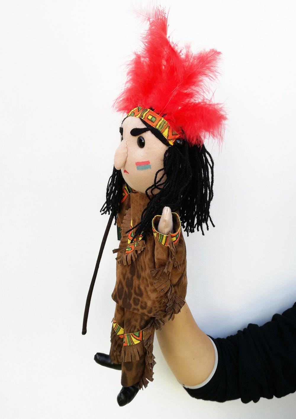 Alkeshi the Native American chief hand puppet - Etsy 日本