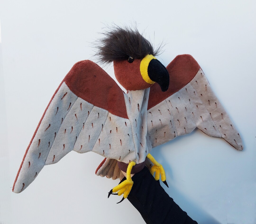 Shadow Talon, the Hawk - Hand Puppet - Etsy