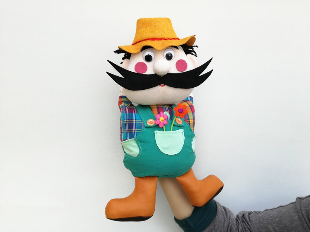 Joe, the Gardener - Hand Puppet - Etsy