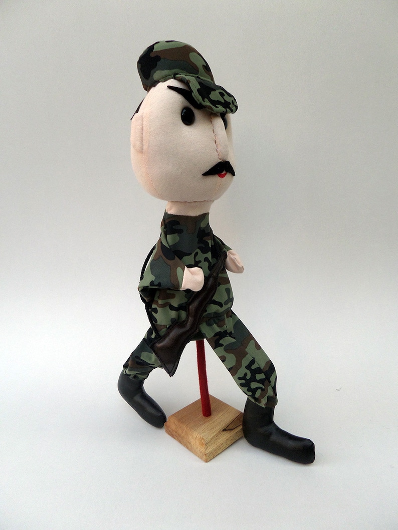 Jack the soldier hand puppet | Etsy