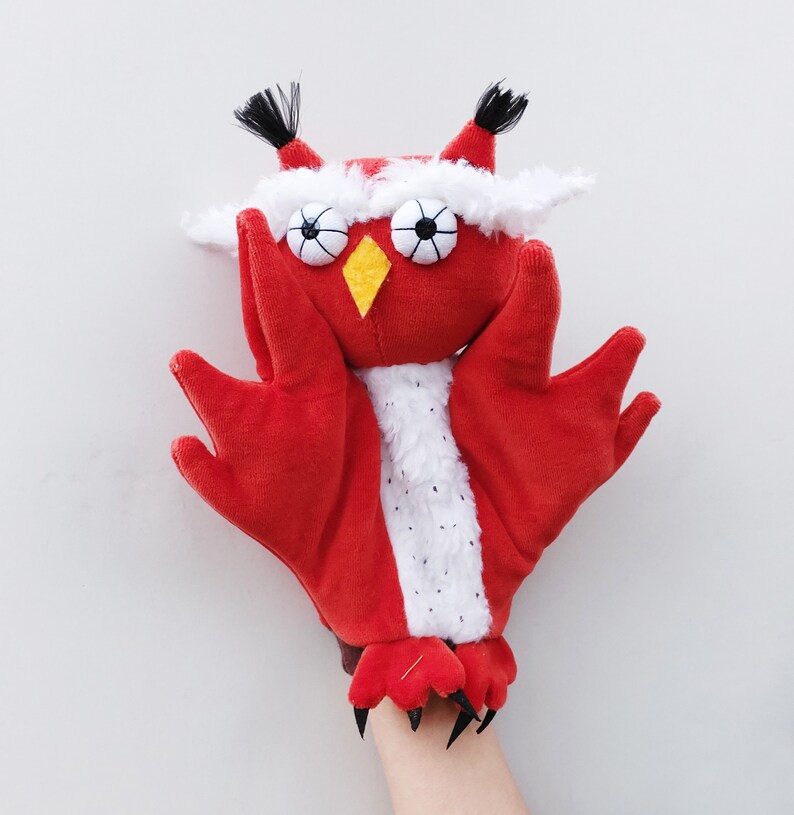 Uhu, the Owl - Handpuppet - Etsy