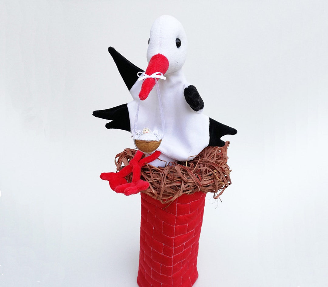 Kelly, the Stork - Hand Puppet - Etsy