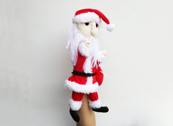 Santa Claus hand puppet | Etsy