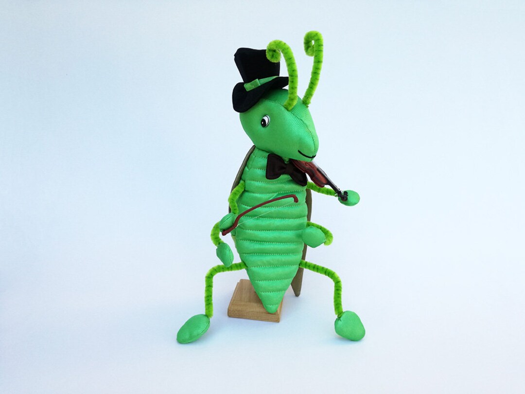 Viktor, the Violin-playing Grasshopper - Hand Puppet - Etsy